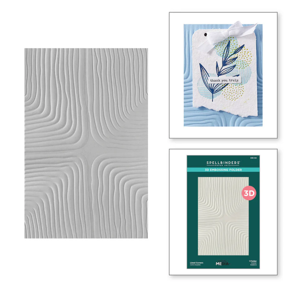 Lined Corners 3D Embossing Folder – Crafts on the Move