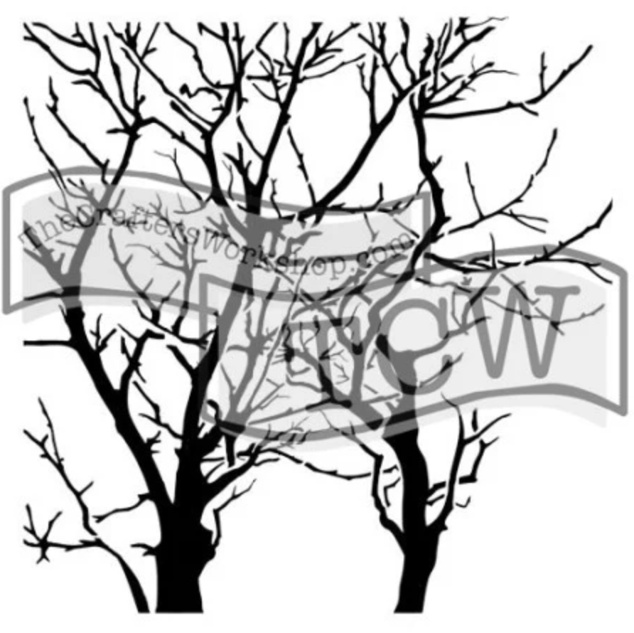 TCW Mini Reversed Branches Stencil – Crafts on the Move