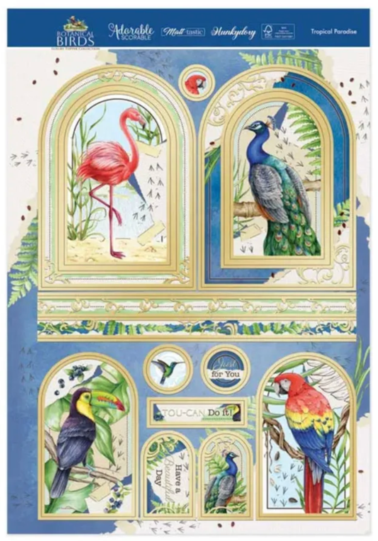 Hunkydory Tropical Paradise Luxury Topper Set – Crafts on the Move